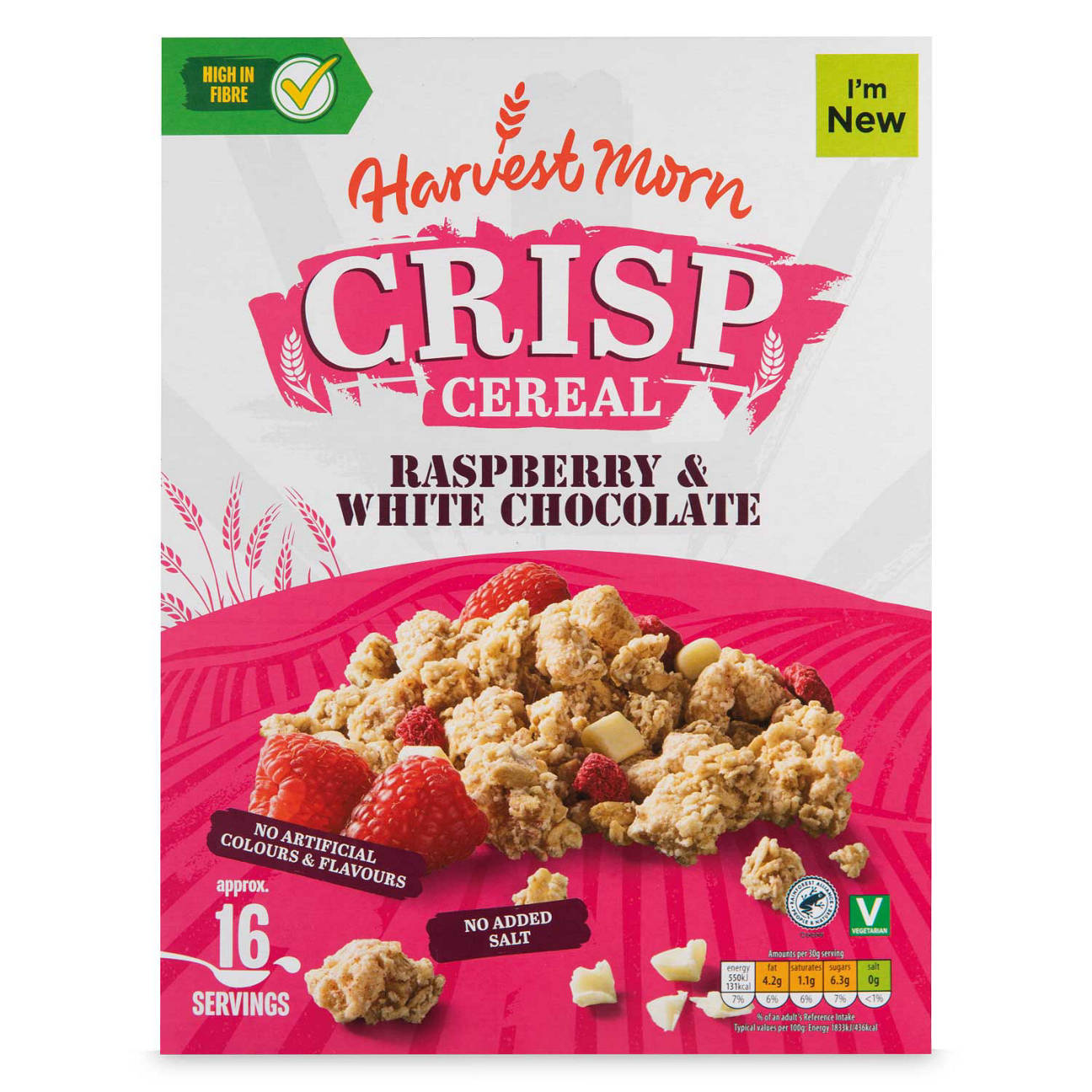 Raspberry & White Chocolate Crisp Cereal | ALDI IE
